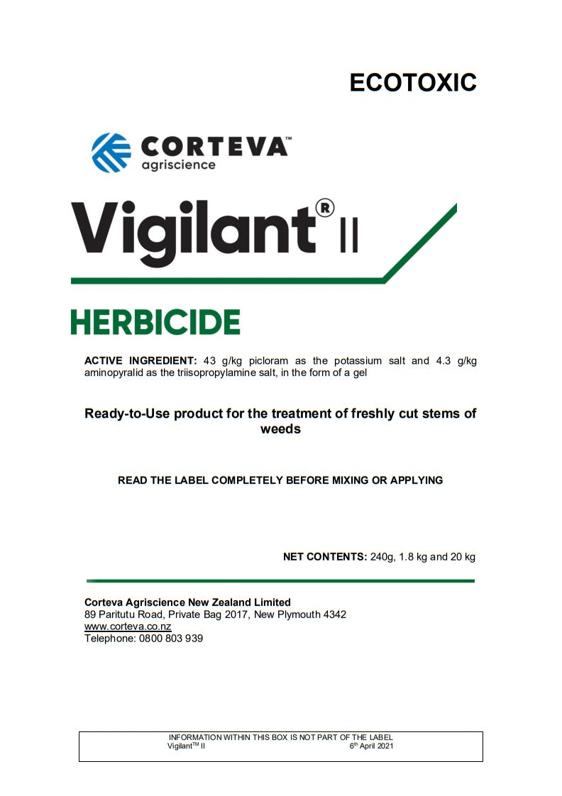 Corteva Vigilant II Herbicide Gel | Raymonds Warehouse