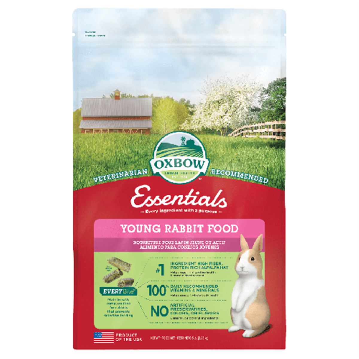 Oxbow Essentials Young Rabbit Food | Raymonds Warehouse