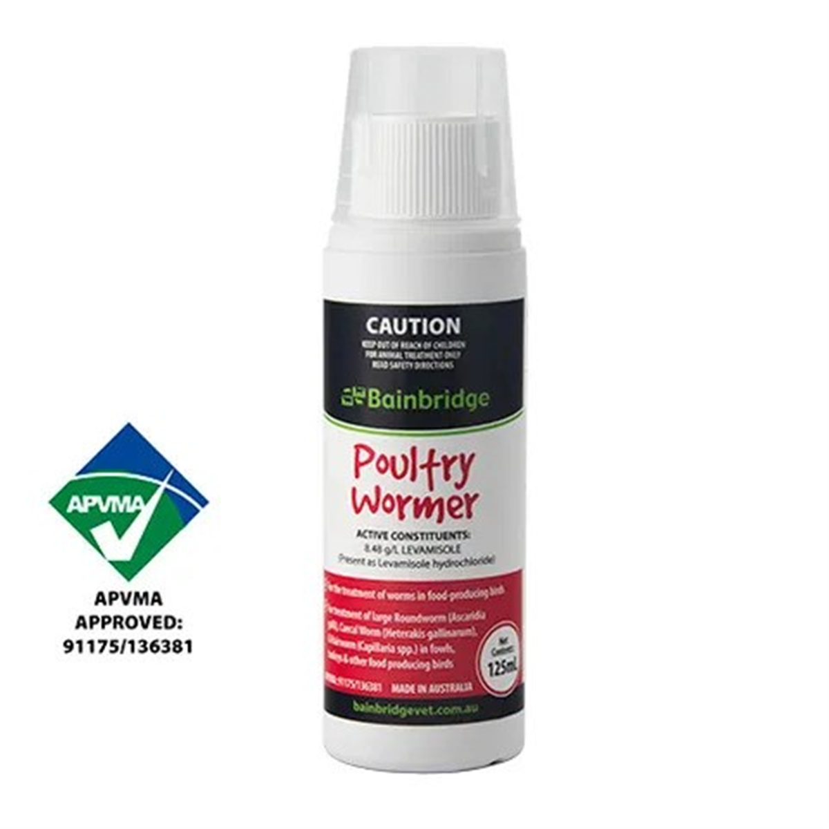 Bainbridge Poultry Wormer 125ml | Raymonds Warehouse