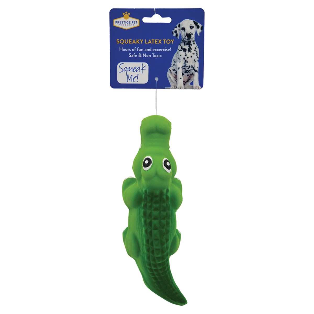 Prestige Pet Squeaky Latex Crocodile Dog Toy | Raymonds Warehouse