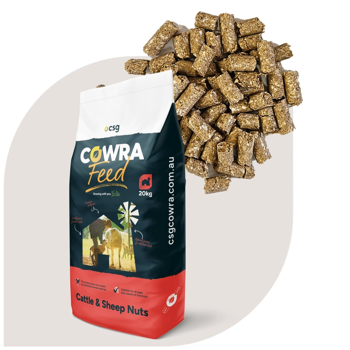 CSG Cattle & Sheep Nuts 20kg– Raymonds Warehouse