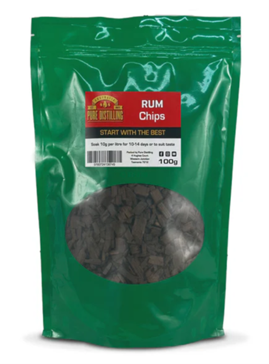 Pure Distilling Rum Chips 100g - Raymonds Warehouse