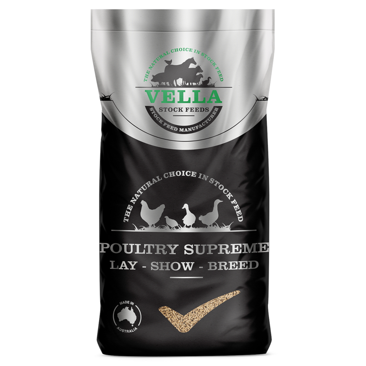 Vella Poultry Supreme Lay Show Breed Macro Pellets | Raymonds Warehouse