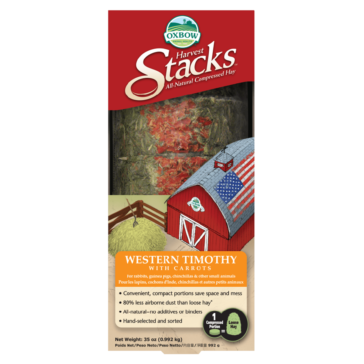 Oxbow Harvest Stacks Western Timothy with Carrots | Raymonds Warehouse