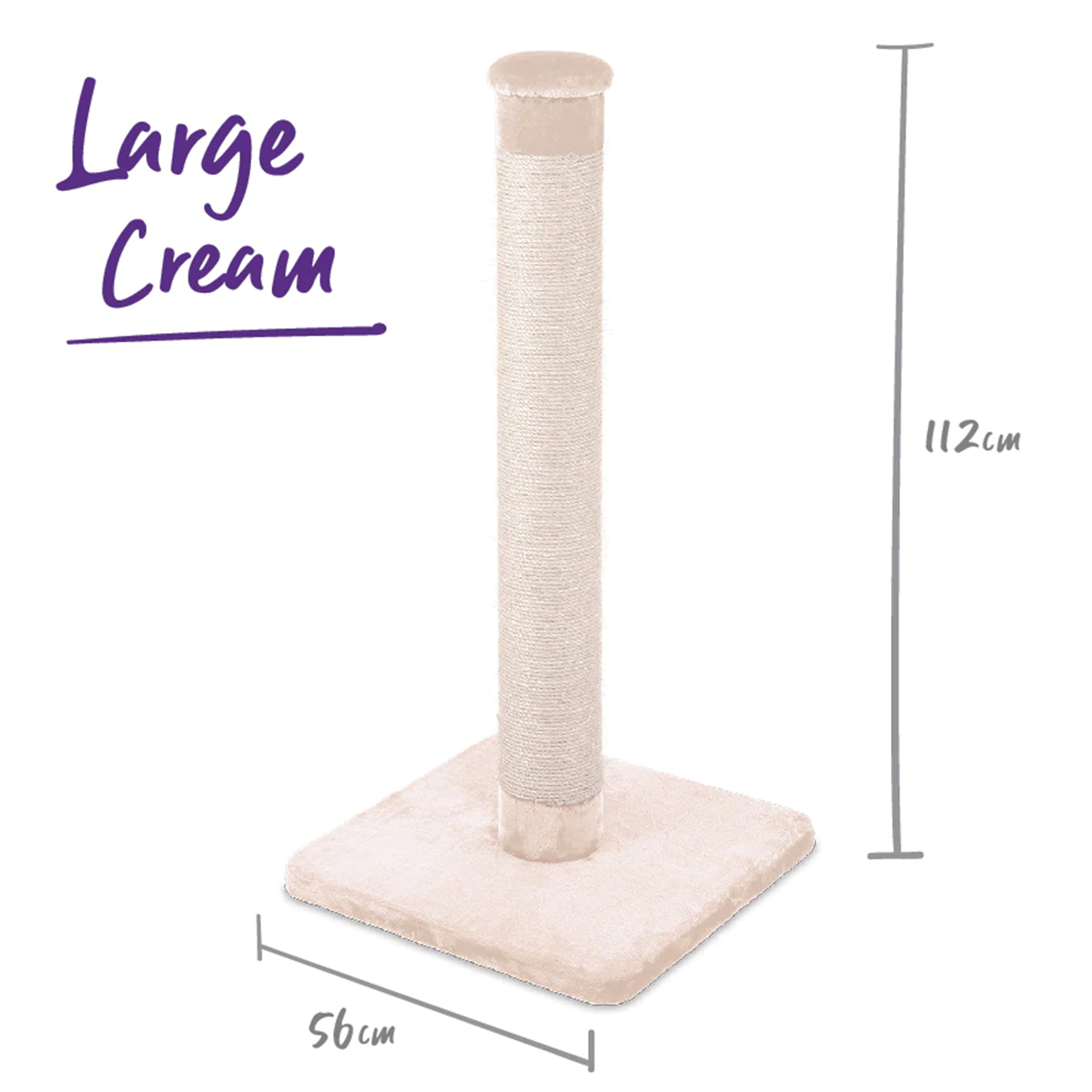 Kazoo Cat Scratch Post Cream | Raymonds Warehouse