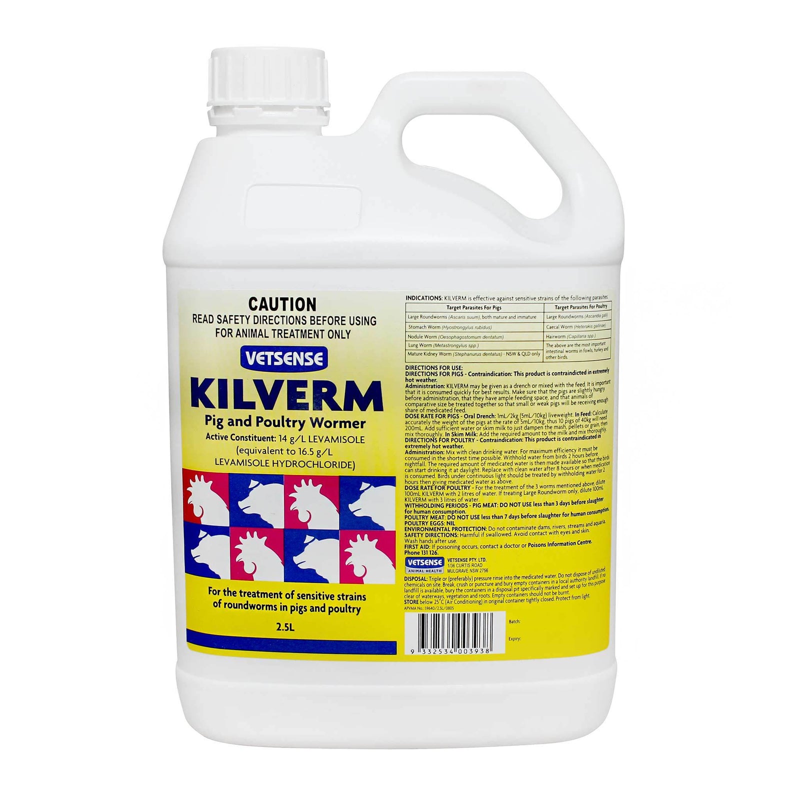 Vetsense Kilverm Pig And Poultry Wormer | Raymonds Warehouse